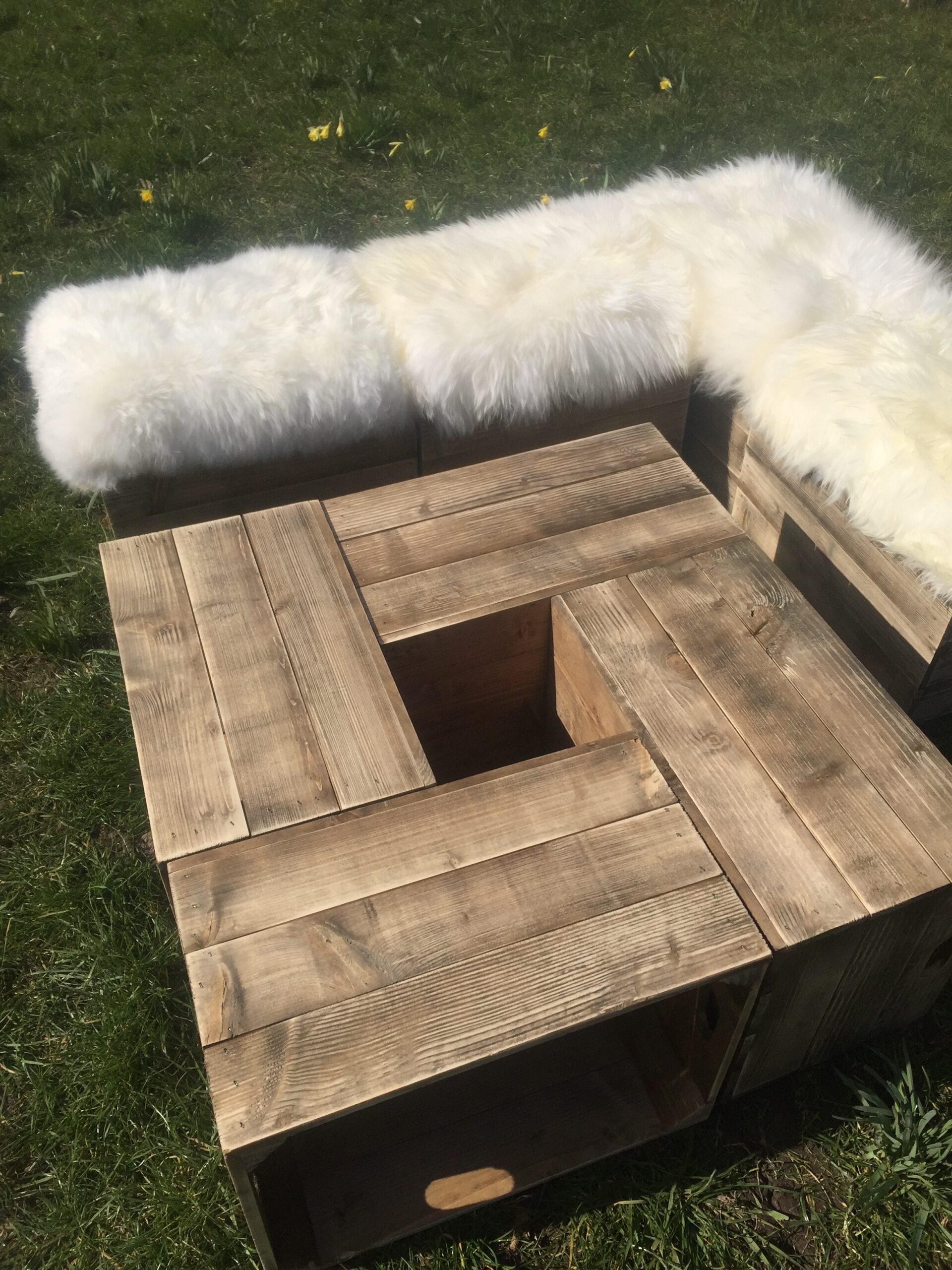 Rustic Lounge Apple Crate Tables - Love Vintage Furniture